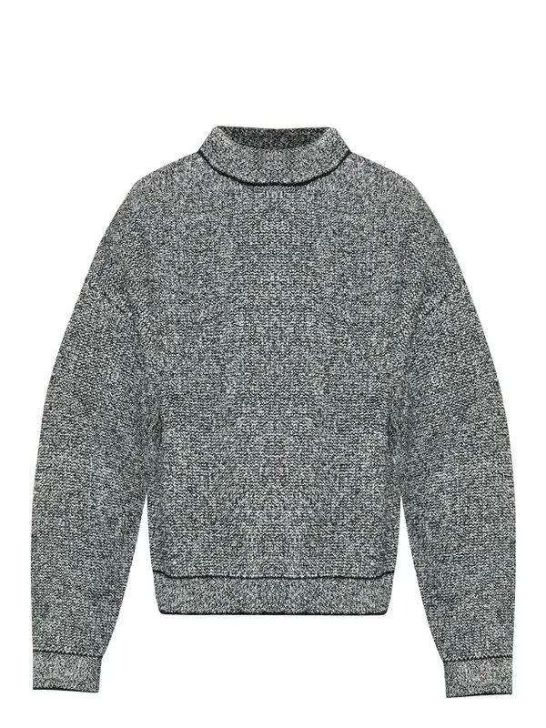 Jacquemus Curvo’ Mélange Knit Sweater - Grey