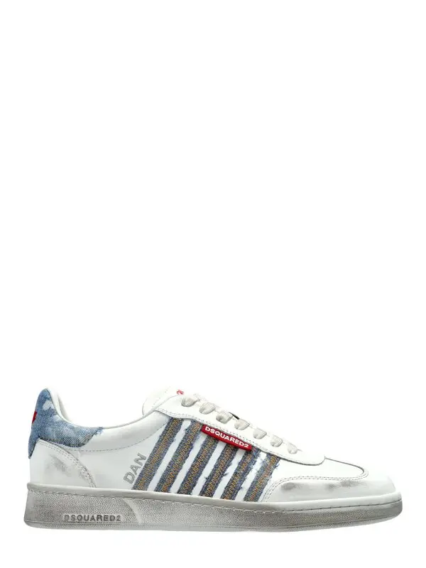 Dsquared2 Leather Boxer Sneakers - White