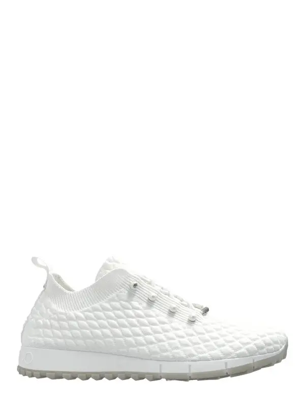 JIMMY CHOO Veles Knit Sneakers - White