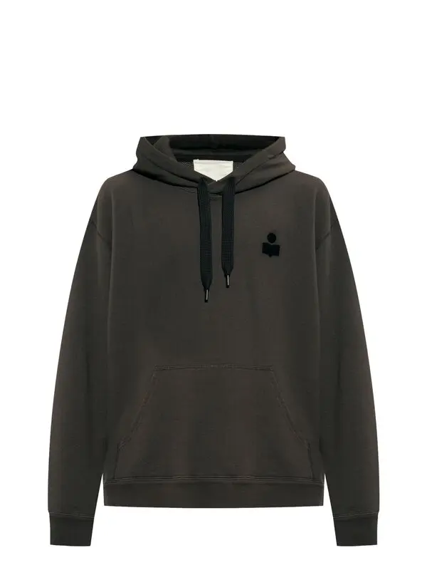 MARANT Matte' Hooded Sweatshirt - Black