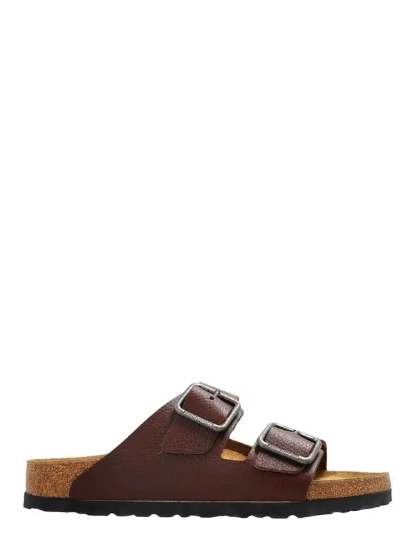 BIRKENSTOCK Arizona Wire Buckle Slides - Brown