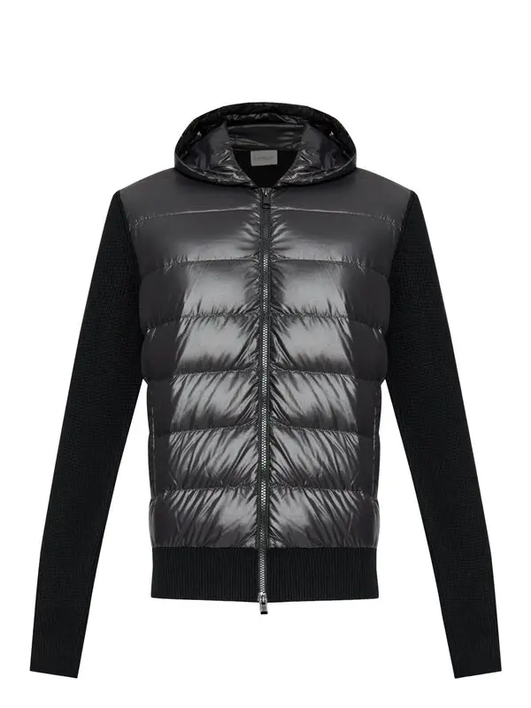 Moncler Puffer-front Cardigan - Black