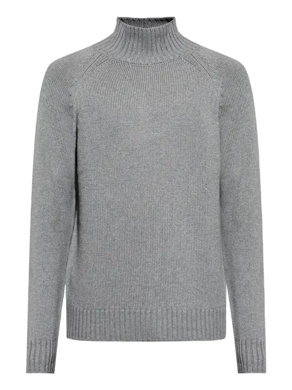 Eleventy Wool Turtleneck - Grey
