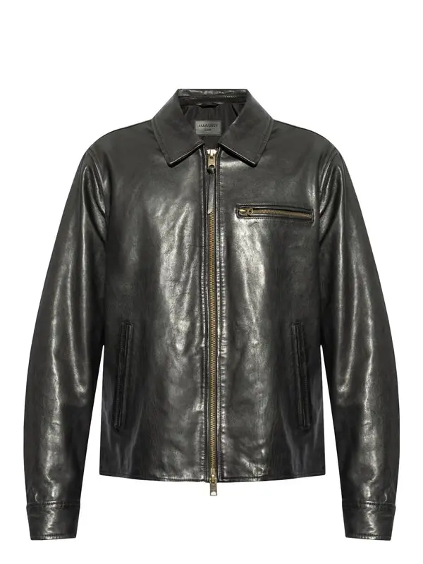 All Saints Miller Leather Jacket - Black