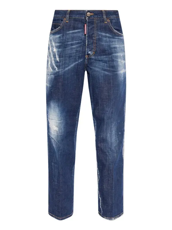 Dsquared2 Boston' Boyfriend Jeans - Navy Blue