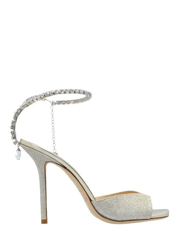 JIMMY CHOO Saeda High-heeled Sandals - Silver