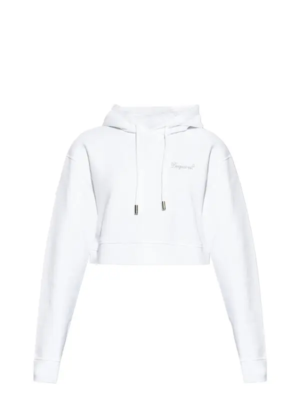 Dsquared2 Logo Cotton Sweatshirt - White