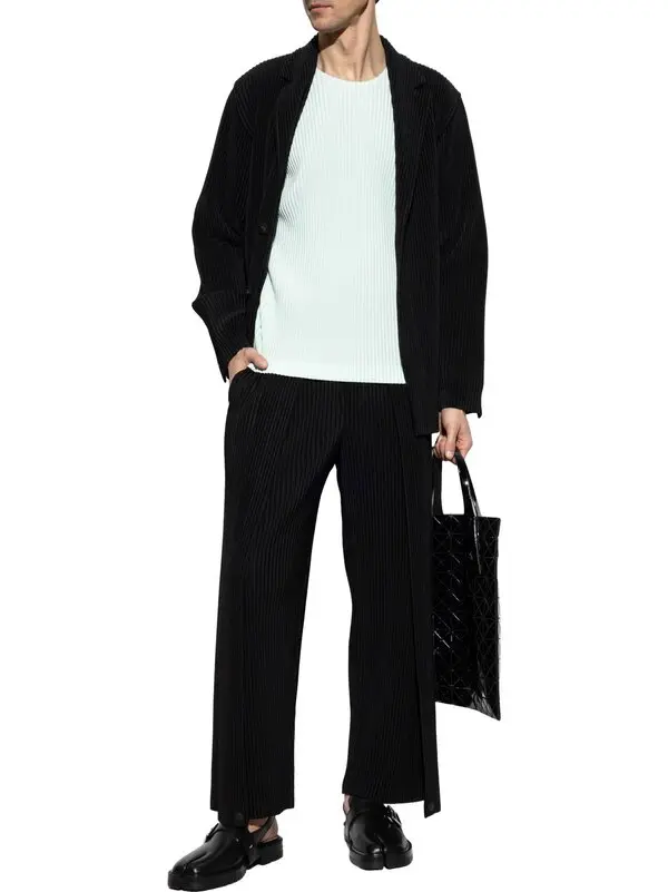 Issey Miyake Pleated Trousers - Black