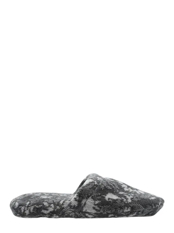Versace Barocco Cotton Slippers - Grey
