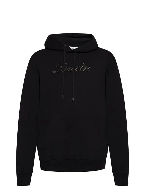 LANVIN Logo Hoodie - Black