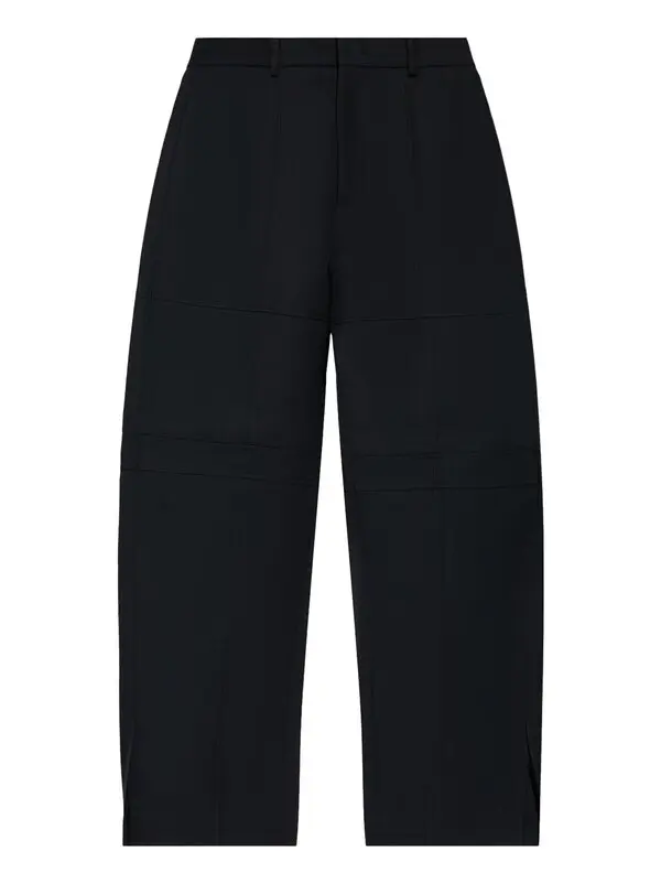 JIL SANDER Wool Trousers - Black