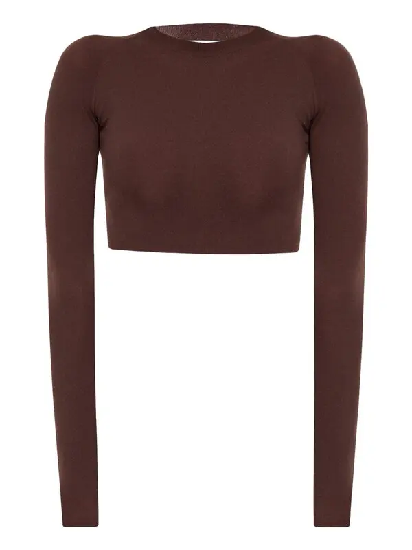 Alaïa Long Sleeve Top - Brown