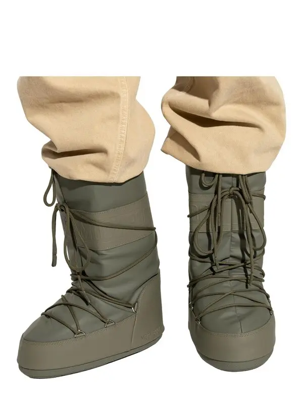 Moon Boot Icon Rubber Snow Boots - Green