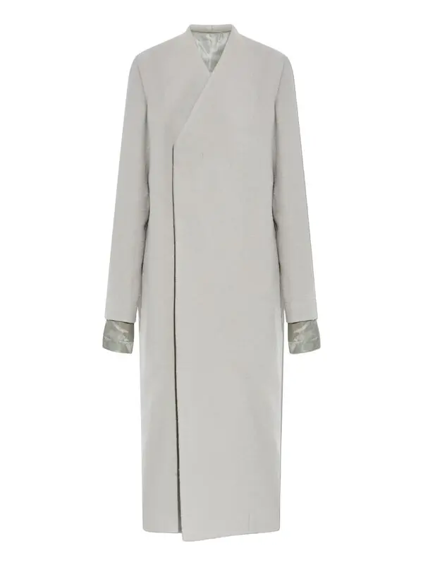 Rick Owens Wool Overcoat - Grey