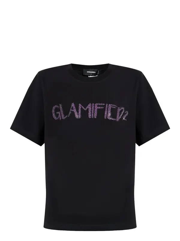 Dsquared2 Glamified2 Embellished T-shirt - Black