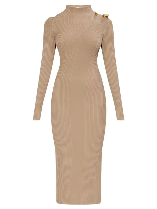 Cult Gaia Alyssa Midi Dress - Beige