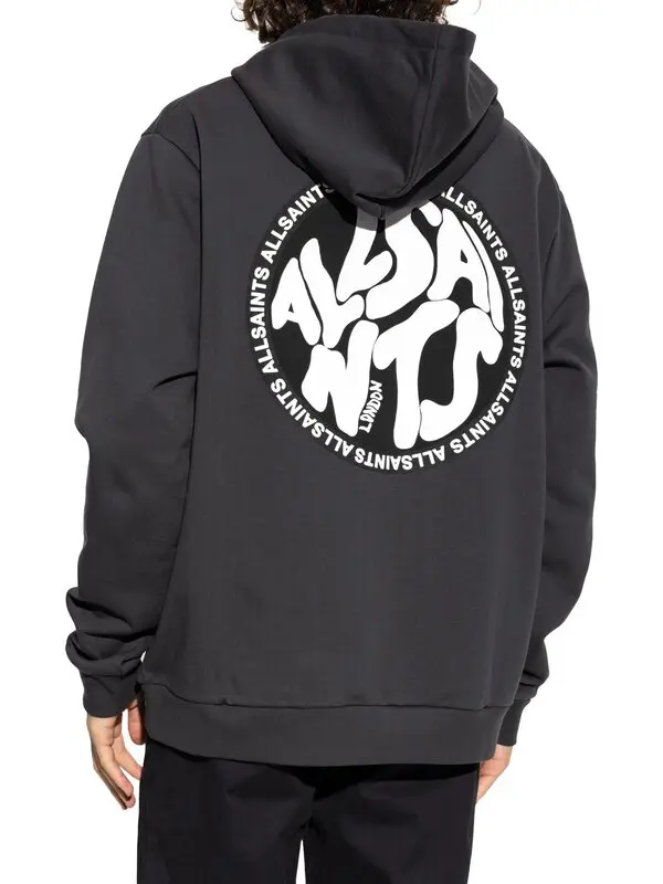 All Saints Distortion" Hoodie - Grey