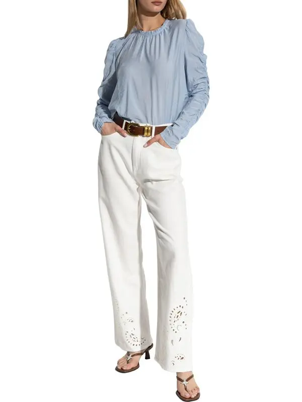 Rag & Bone Openwork Trousers - White