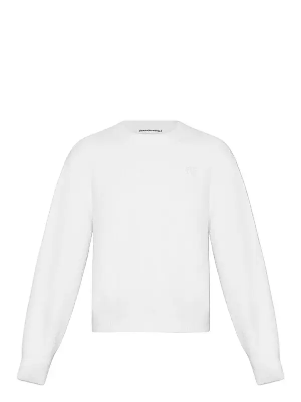 Alexander Wang Logo Sweater - White
