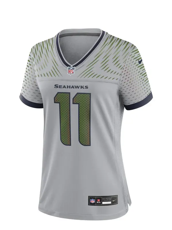 Nike Jaxon Smith-njigba Seattle Seahawks Rivalries Collection Nfl Game Jersey - Grey