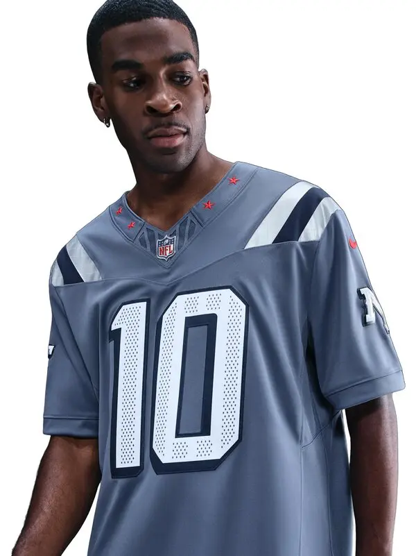 Nike Drake Maye New England Patriots Rivalries Collection Nfl Limited Jersey - Blue