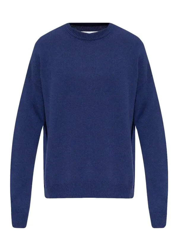 JIL SANDER Cashmere Crew Neck Sweater - Navy Blue