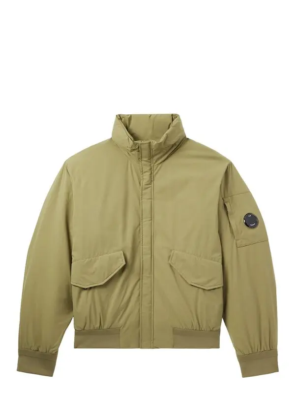 C.P. COMPANY Logo-appliquéd Padded Pro-tek Bomber Jacket - Green