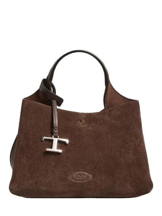 TOD'S Micro Apa Leather Tote - T.moro/marrone