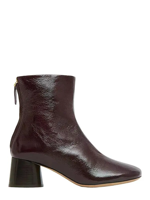MANSUR GAVRIEL 55mm Zip-detail Block-heel Boots - Red