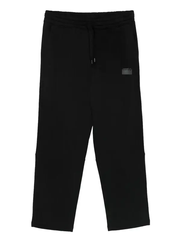 Hugo Boss Logo-print Drawstring Track Pants - Black