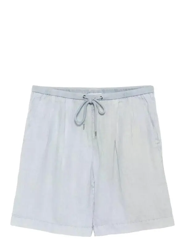 JAMES PERSE Pleated Bermuda Shorts - Blue