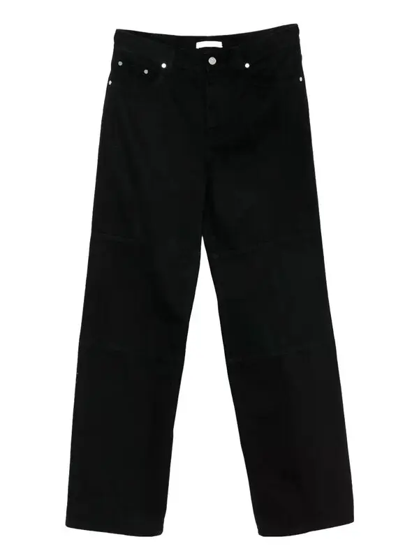 Helmut Lang Paneled Zip-detail Jeans - Black