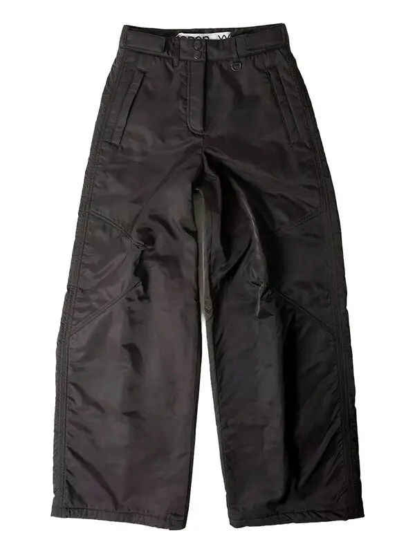 OPEN YY Drawstring-hem Wide-leg Trousers - Brown
