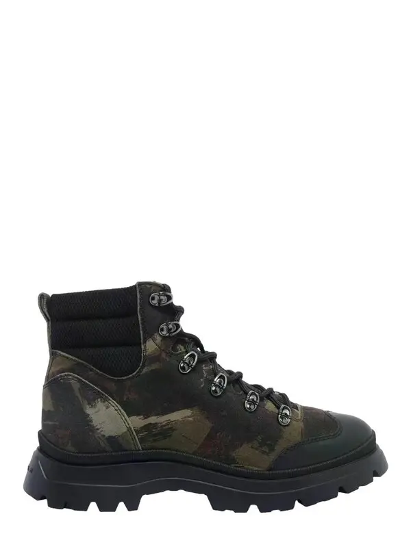 Hogan Leather Hiking Boots - Green