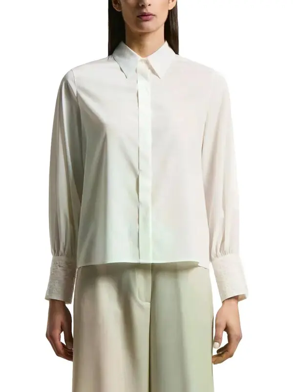 Peserico Lace-cuff Shirt - White