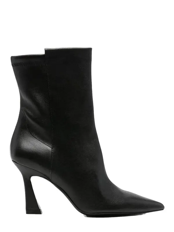 STUART WEITZMAN 50mm Vinnie Leather Ankle Boots - Black
