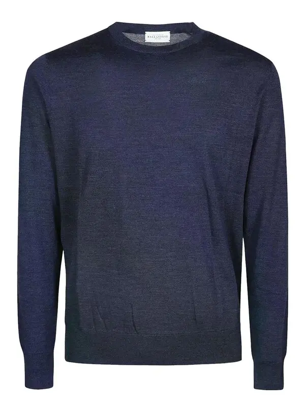 BALLANTYNE Crew-neck Wool Sweater - Blue