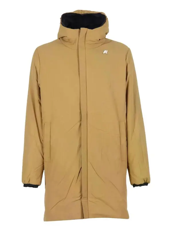K-WAY Jacob Hooded Reversible Coat - Yellow