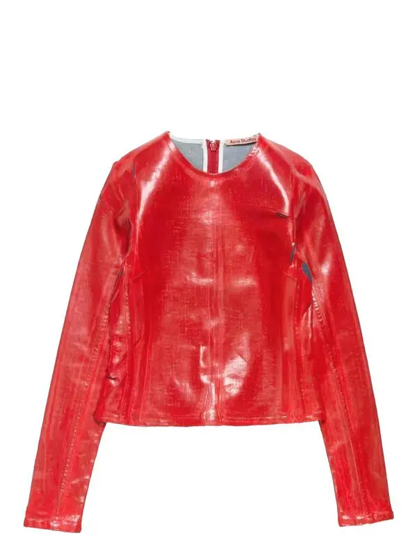 Acne Studios Long-sleeve Zipped Top - Red