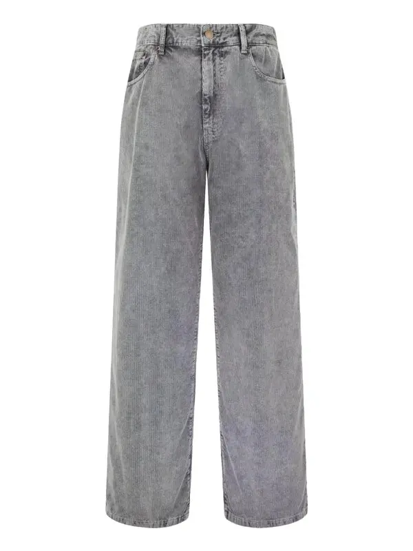 STUDIO TOMBOY Five-pocket Corduroy Trousers - Grey