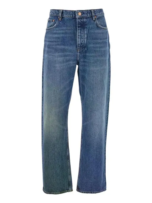 WON HUNDRED Belt-loop Straight-leg Jeans - Blue