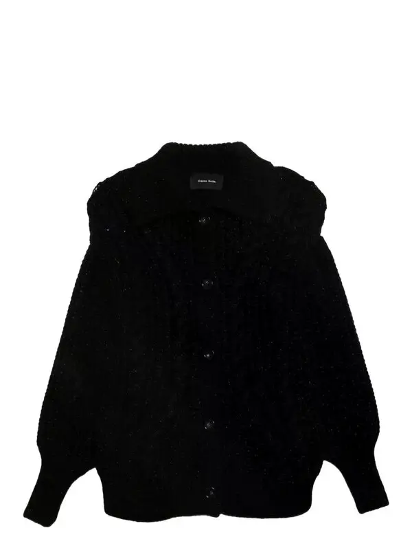 Simone Rocha Sculpted Chunky Cardigan - Black