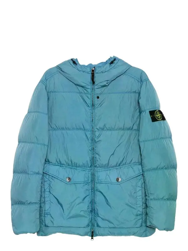 Stone Island Crinkled Padded Jacket - Blue