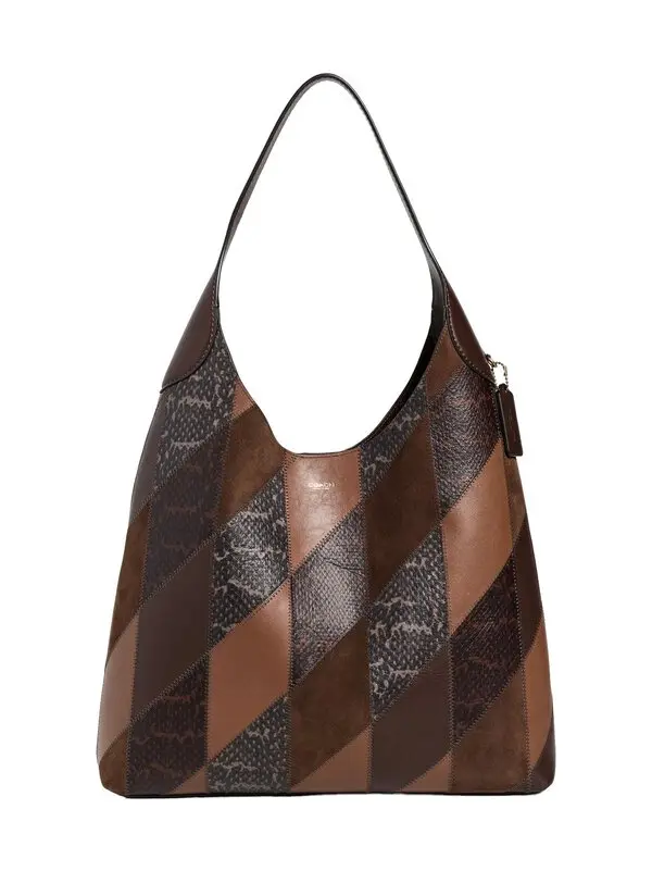 Coach Snake Patchwork Brooklyn Shoulder Bag 39 - B4/maple Multi