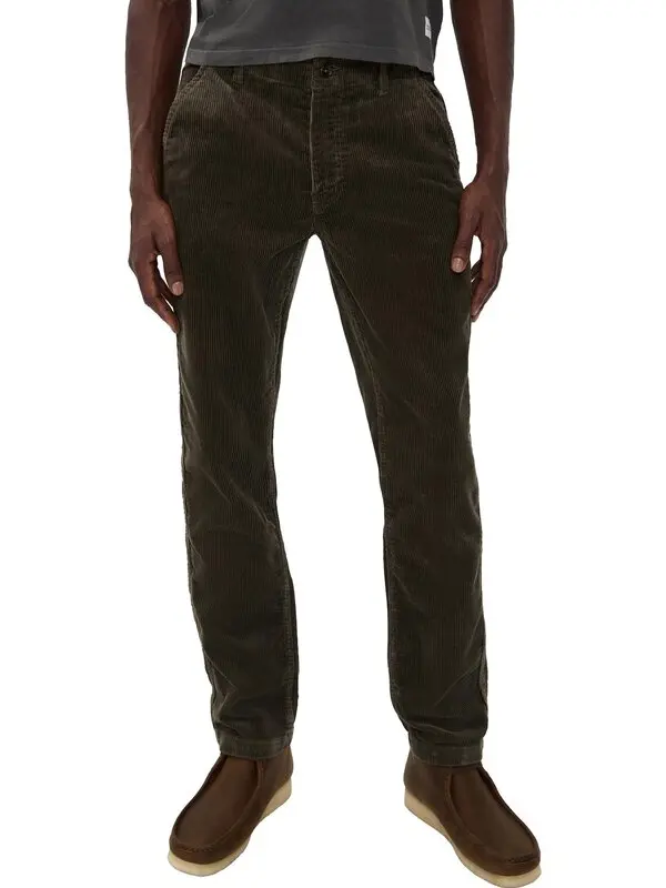 Taylor Stitch The Corduroy Carnegie Pants - Fatigue Olive Corduroy