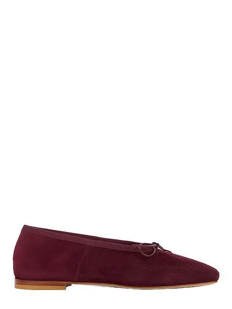 MANSUR GAVRIEL Square Toe Ballerina Flat - Claret