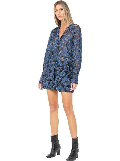 JBQ Adrienne Mini Skirt - Blue