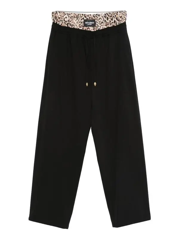 Just Cavalli Drawstring Trousers - Black