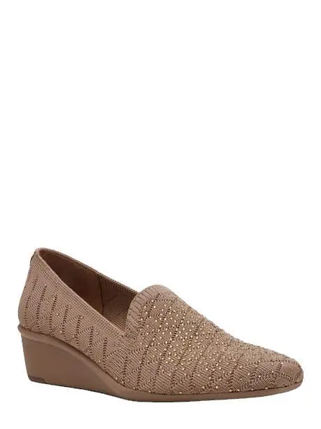 Anne Klein Wendell Wedge Pump - Mink Crystal