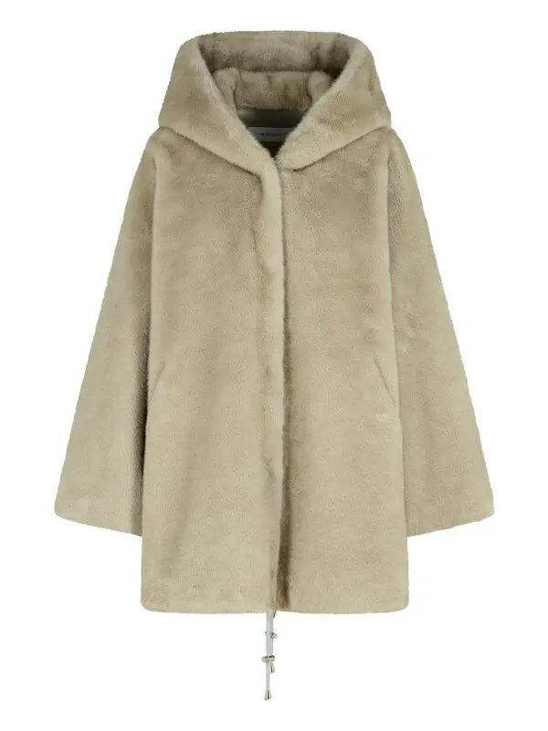 BULLY Faux Fur Hooded Jacket - Grey